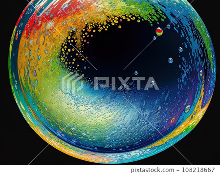 colorful magic bubble background - Stock Illustration [108218667] - PIXTA
