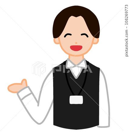 female salesperson icon - Stock Illustration [108269773] - PIXTA