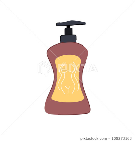 woman body cream cartoon vector illustration - Stock Illustration ...