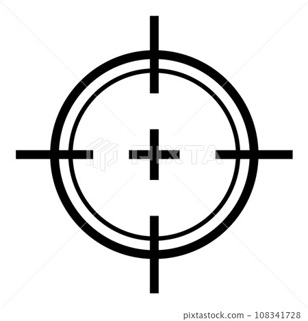 Target scope black - Stock Illustration [108341728] - PIXTA