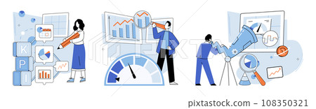Performance indicator. Vector illustration. The...-插圖素材 [108350321 ...