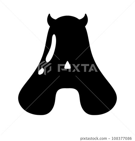 letters devil horn Devil font demon evil...-插圖素材 [108377086] - PIXTA圖庫
