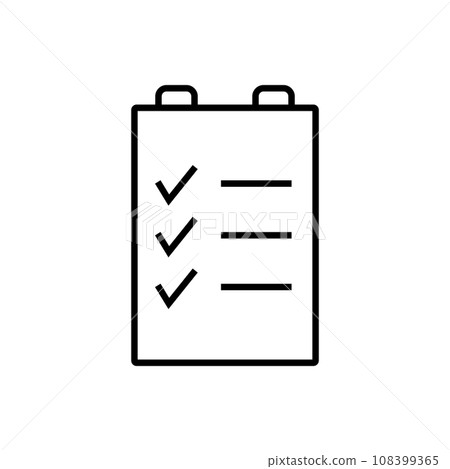 check list icon vector - Stock Illustration [108399365] - PIXTA