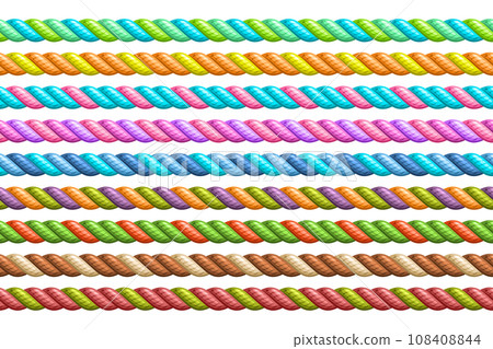 Vector Seamless Rope Set - Stock Illustration [108408844] - PIXTA