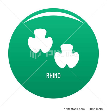 Rhino step icon. Simple illustration of rhino... - Stock Illustration ...