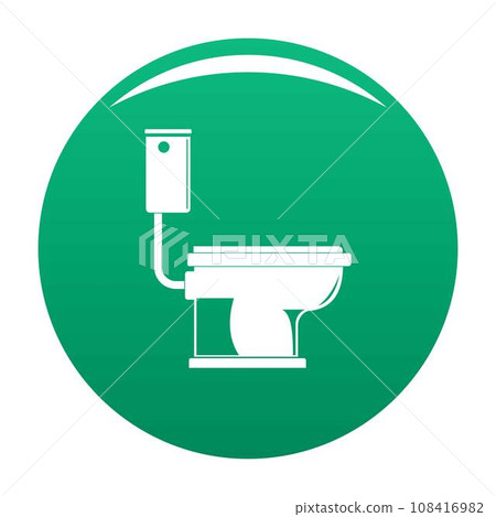 Toilet icon. Simple illustration of toilet... - Stock Illustration ...