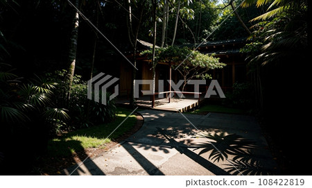 asian building house jungle - Stock Illustration [108422819] - PIXTA
