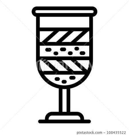 Wine glass icon. Outline wine glass vector icon...-插圖素材 [108435522 ...