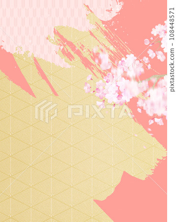modern spring Japanese style material - Stock Illustration [108448571 ...