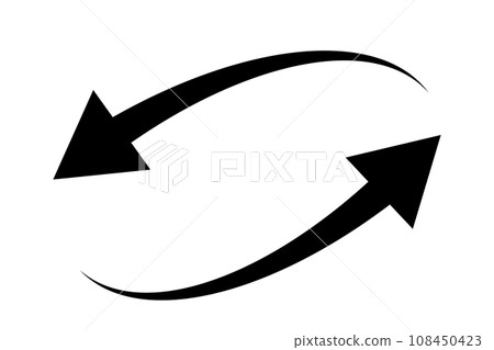 Simple arrow loop illustration - Stock Illustration [108450423] - PIXTA