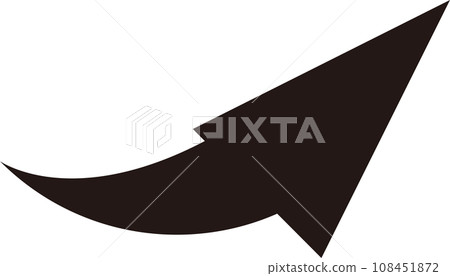 Arrow_no outline black - Stock Illustration [108451872] - PIXTA
