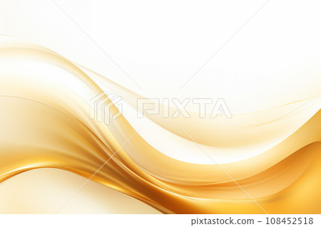 Golden wave pattern on white background: AI... - Stock Illustration ...