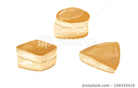 Vector illustration of scone - Stock Illustration [108458428] - PIXTA