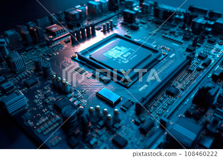 Tech science background. Integrated...-插圖素材 [108460222] - PIXTA圖庫