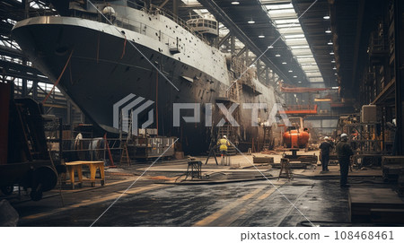 Boat assembly plant. Boat manufacturer. Boat...-插圖素材 [108468461] - PIXTA圖庫