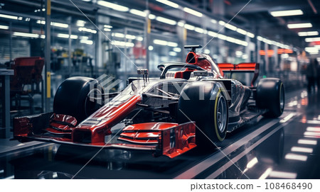 Formula 1 assembly plant. Formula 1...-插圖素材 [108468490] - PIXTA圖庫