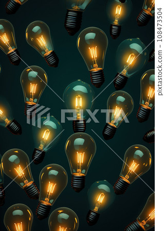 collection of light bulb pattern background,... - Stock Illustration ...