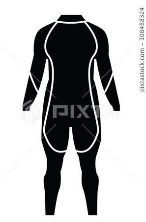 Diving wetsuit icon. Fullsleeve wetsuit sign....-插圖素材 [108488324] - PIXTA圖庫