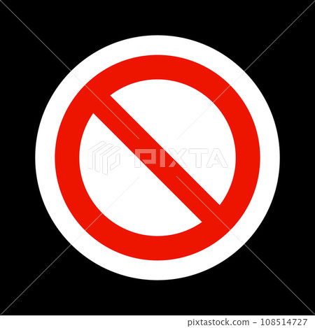 prohibited label - Stock Illustration [108514727] - PIXTA