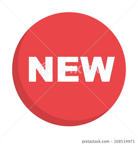 NEW icon circle - Stock Illustration [108514971] - PIXTA