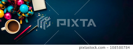 A goal-setting theme with a top view background... - Stock Illustration ...