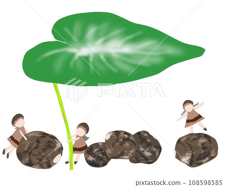 Cute illustration of taro - Stock Illustration [108598585] - PIXTA