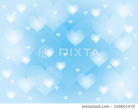 Many hearts background blue - Stock Illustration [108601478] - PIXTA