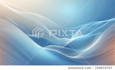 Abstract background drawn with wave-like curves - Stock Illustration ...