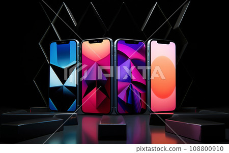 Stylish iPhone photos - Stock Illustration [108800910] - PIXTA