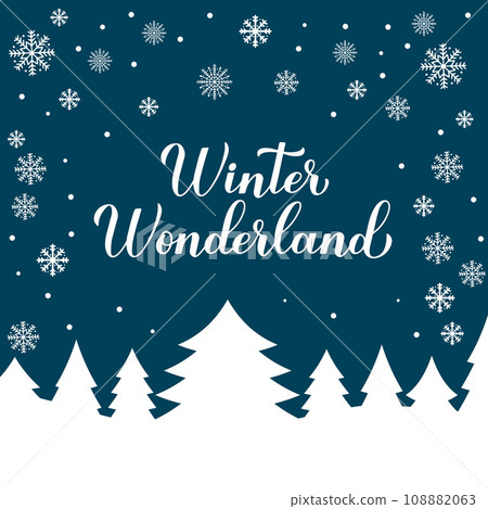 Holiday Winter Wonderland Template Winter Wonderland Template Vector