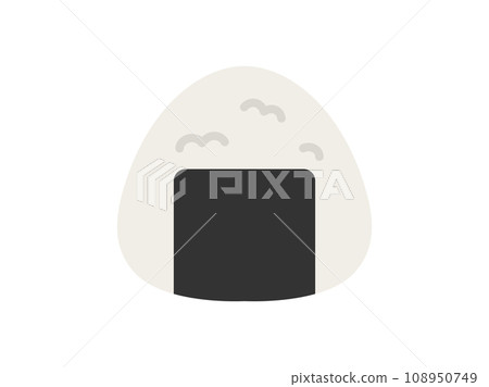 Illustration of rice ball icon - Stock Illustration [108950749] - PIXTA