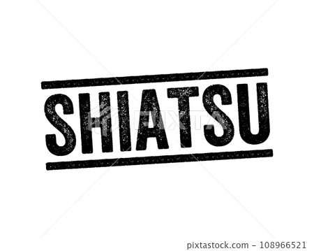 Shiatsu - form of Japanese bodywork based on...-插圖素材 [108966521] - PIXTA圖庫