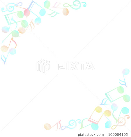 A cute frame made of colorful watercolor... - Stock Illustration ...