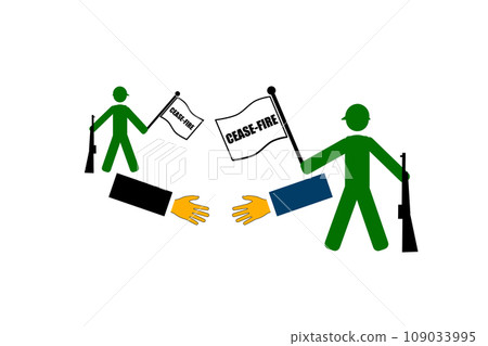 Ceasefire: Ceasefire - Stock Illustration [109033995] - PIXTA