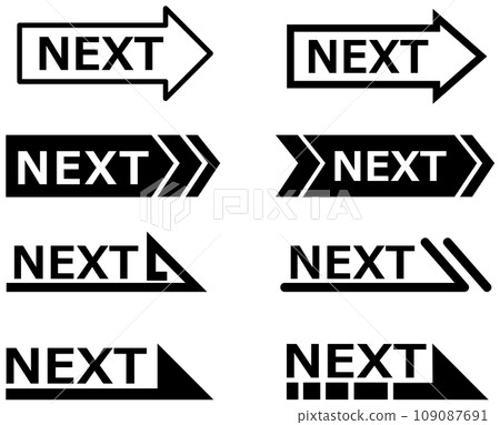 EXT arrow icon to proceed to the next section... - Stock Illustration ...