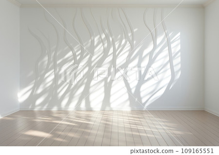 Light textured wall with images of trees and... - Stock Illustration ...