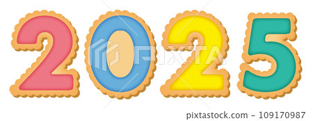 Cookie Sweets 2025 - Stock Illustration [109170987] - PIXTA