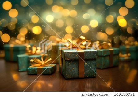 Present glitter background 8 AI generated image - Stock Illustration ...
