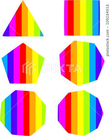 Colorful shape icon set - Stock Illustration [109284918] - PIXTA