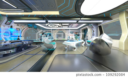 Scenery inside the spacecraft - Stock Illustration [109292084] - PIXTA