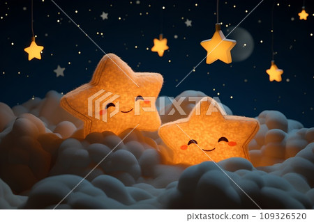 Stars above the clouds-1 - Stock Illustration [109326520] - PIXTA