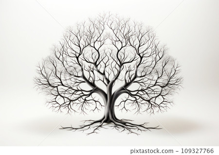 The Mental Health Tree is a tree drawn in one... - Stock Illustration ...