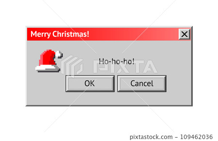 Merry Christmas themed dialogue box with Santa... - Stock Illustration ...