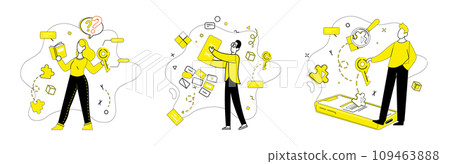 Creative solutions vector illustration. The... - Stock Illustration ...