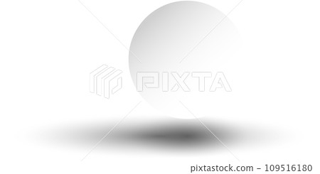 White paper round shadow-插圖素材 [109516180] - PIXTA圖庫