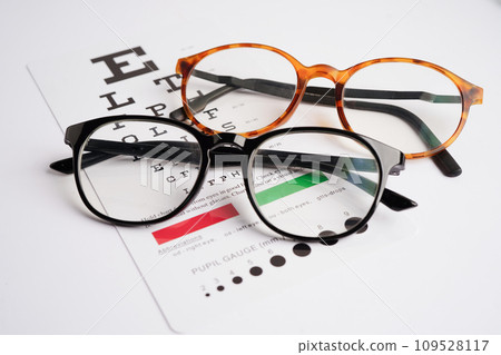 Reading Glasses Eye Test Chart