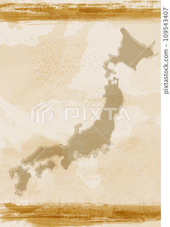 Old map style texture Vintage Japan map - Stock Illustration [109543407 ...