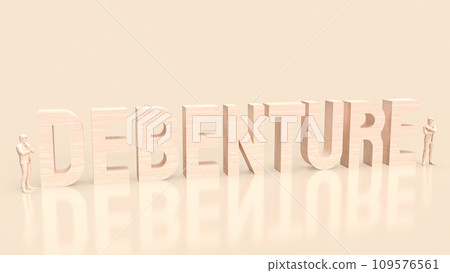 The Debenture text for Business concept 3d... - Stock Illustration ...
