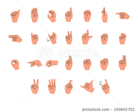 Gang Signs Alphabet Hands