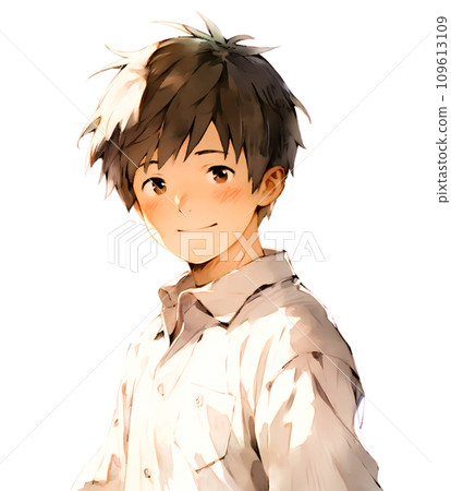 animated boy smiling